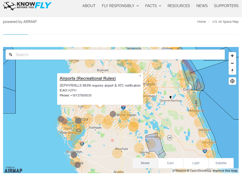 Airspace map | Gould Aero